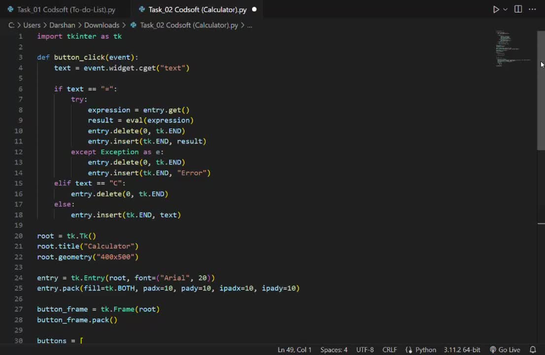 Rakshita Sarap on LinkedIn: #codsoft #python #intern Rakshita Sarap on LinkedIn: #codsoft #python #intern