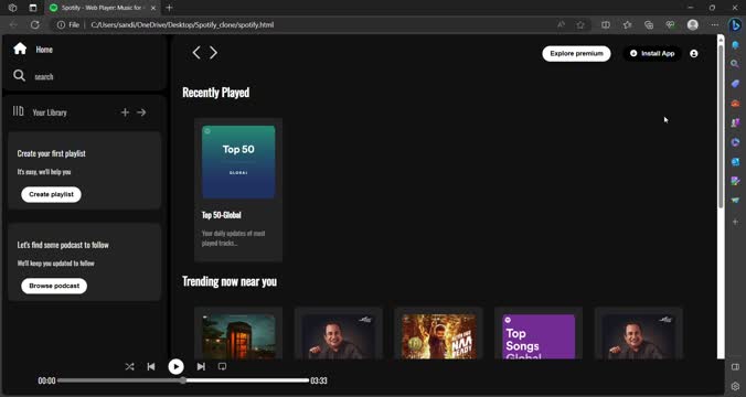 Sandip Kharate on LinkedIn: #webdevelopment #html #css #spotifyclone # ... Sandip Kharate on LinkedIn: #webdevelopment #html #css #spotifyclone # ...