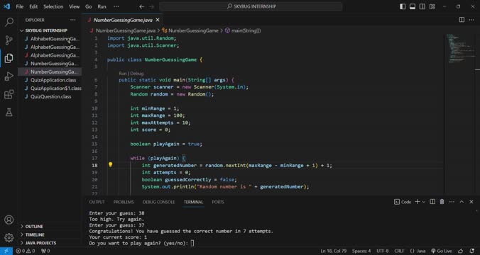 Yash Chavan on LinkedIn: #javadevelopment #randomnumbergame #skybug # ... Yash Chavan on LinkedIn: #javadevelopment #randomnumbergame #skybug # ...