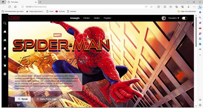 Mustafa Çavdar on LinkedIn: #filmsitesi #html #css Mustafa Çavdar on LinkedIn: #filmsitesi #html #css