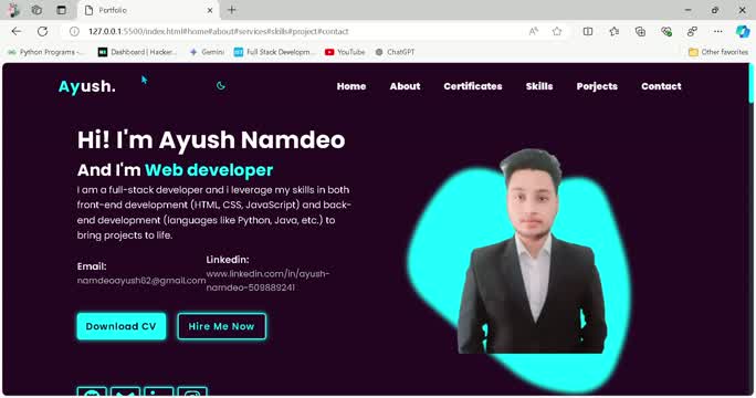 Ayush Namdeo on LinkedIn: #portfolio #webdev #html #css #javascript # ... Ayush Namdeo on LinkedIn: #portfolio #webdev #html #css #javascript # ...