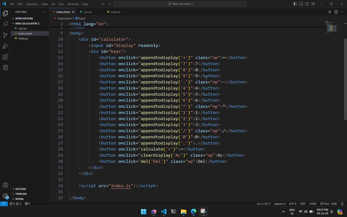 Krithik M on LinkedIn: #html #css #javascript #webdevelopment #internpe ... Krithik M on LinkedIn: #html #css #javascript #webdevelopment #internpe ...