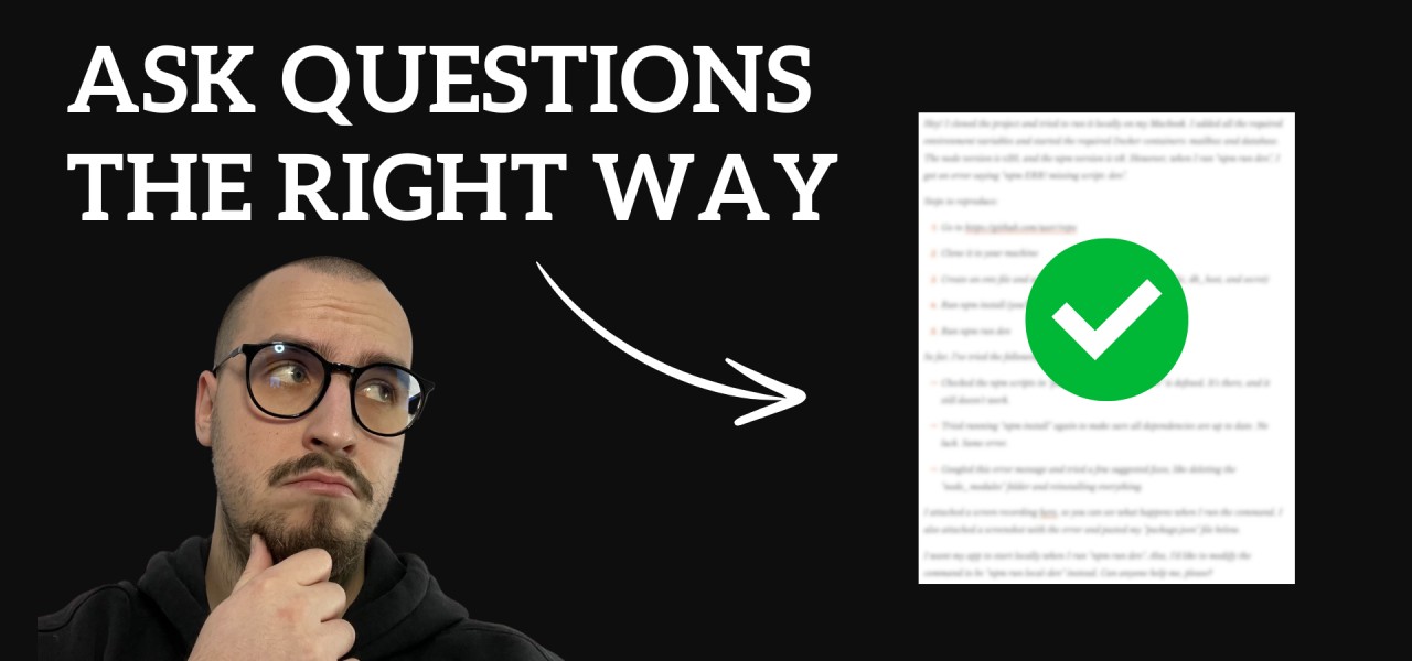 Catalin Pit on LinkedIn: Most developers don't know how to ask for help ... Catalin Pit on LinkedIn: Most developers don't know how to ask for help ...