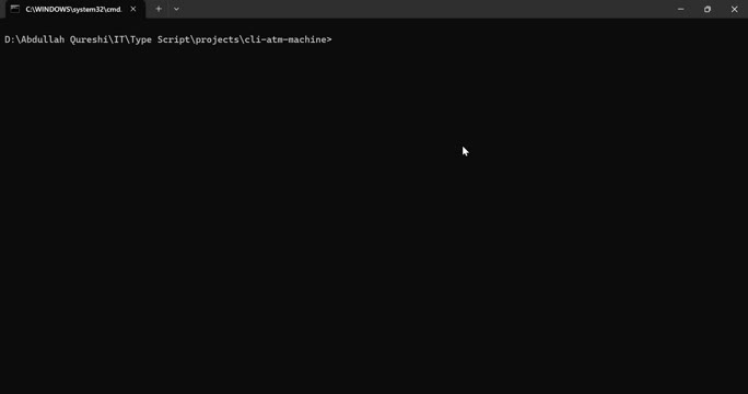 Launching a CLI-based ATM Machine with TypeScript | Abdullah Qureshi ... Launching a CLI-based ATM Machine with TypeScript | Abdullah Qureshi ...