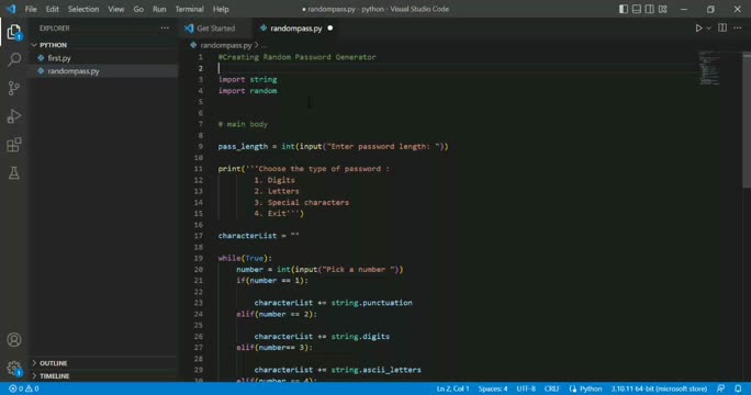 Designing a random password generator using Python | Aditya Potdar ... Designing a random password generator using Python | Aditya Potdar ...