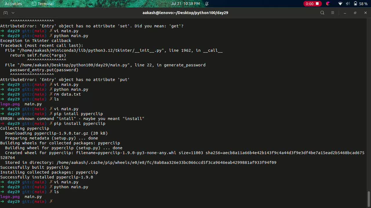Aakash Kumar on LinkedIn: #100daysofcode #python #tkinter # ... Aakash Kumar on LinkedIn: #100daysofcode #python #tkinter # ...