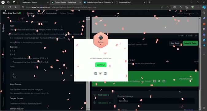 Pooja Namdev on LinkedIn: #codingjourney #python #hackerrank # ... Pooja Namdev on LinkedIn: #codingjourney #python #hackerrank # ...