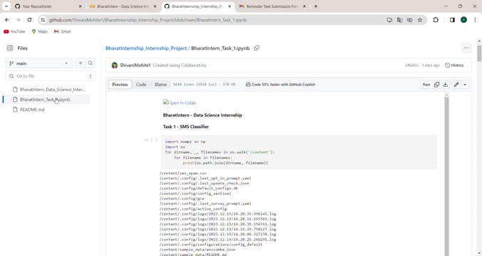 Starting my data science internship at Bharat Intern | Shivani Mohite ... Starting my data science internship at Bharat Intern | Shivani Mohite ...