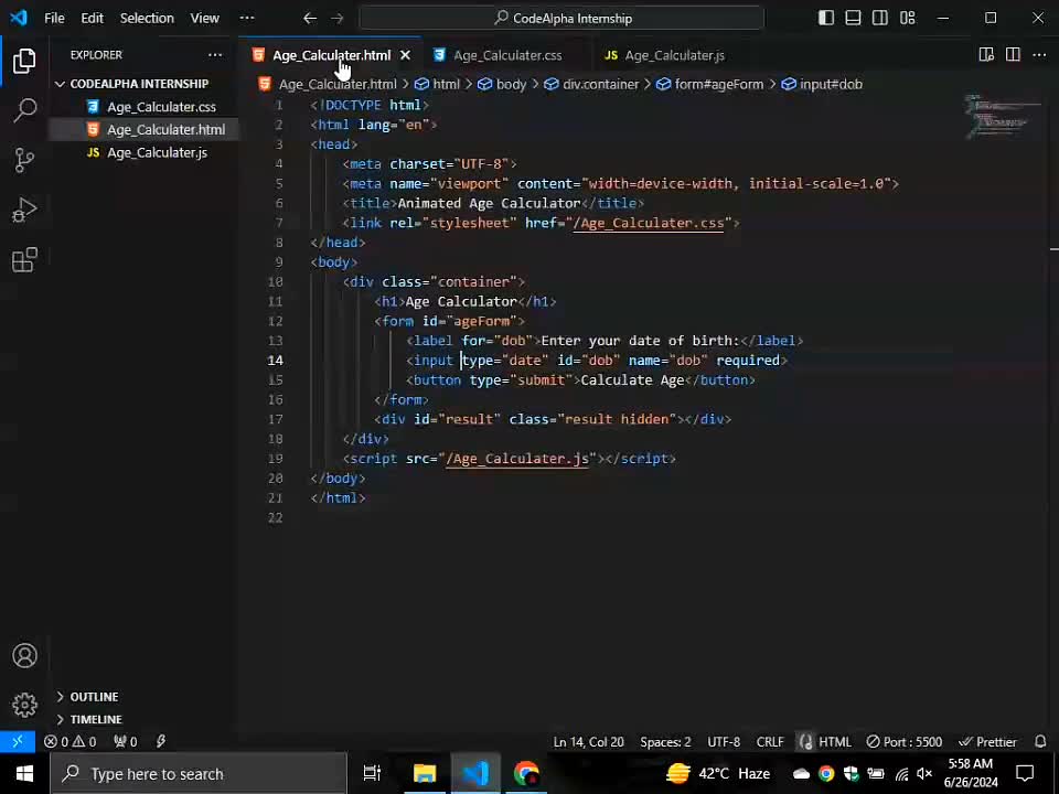 Zain Nadeem on LinkedIn: #agecalculator #html #css #javascript # ... Zain Nadeem on LinkedIn: #agecalculator #html #css #javascript # ...