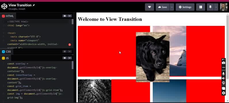 Joseph Uzuegbu on LinkedIn: #javascript #html #css #transition Joseph Uzuegbu on LinkedIn: #javascript #html #css #transition