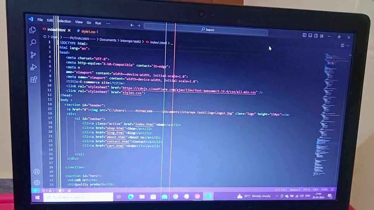 Swetha R on LinkedIn: Task 2 - website created using html and css ... Swetha R on LinkedIn: Task 2 - website created using html and css ...