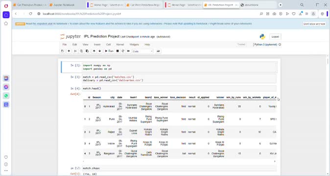 My machine learning project with InternPe. Ipl prediction with Numpy ... My machine learning project with InternPe. Ipl prediction with Numpy ...