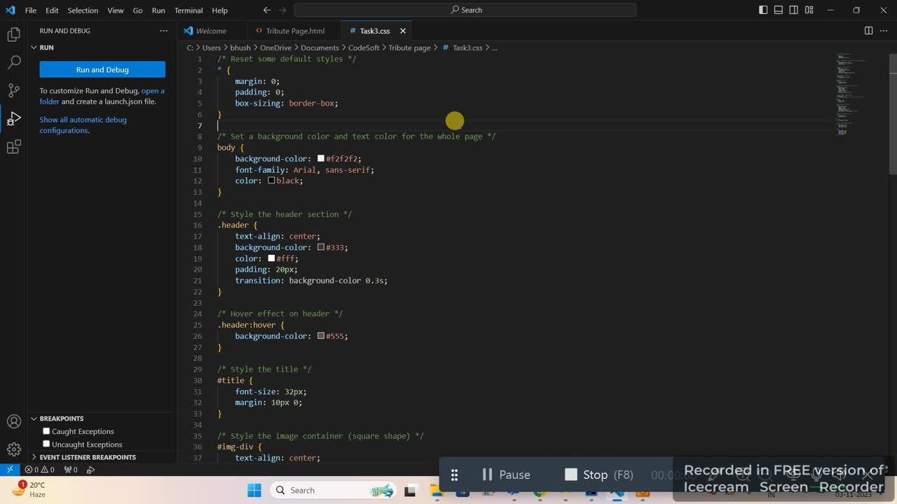 Priyanka Parihar on LinkedIn: #codsoft #codsoftenternship #html #css Priyanka Parihar on LinkedIn: #codsoft #codsoftenternship #html #css