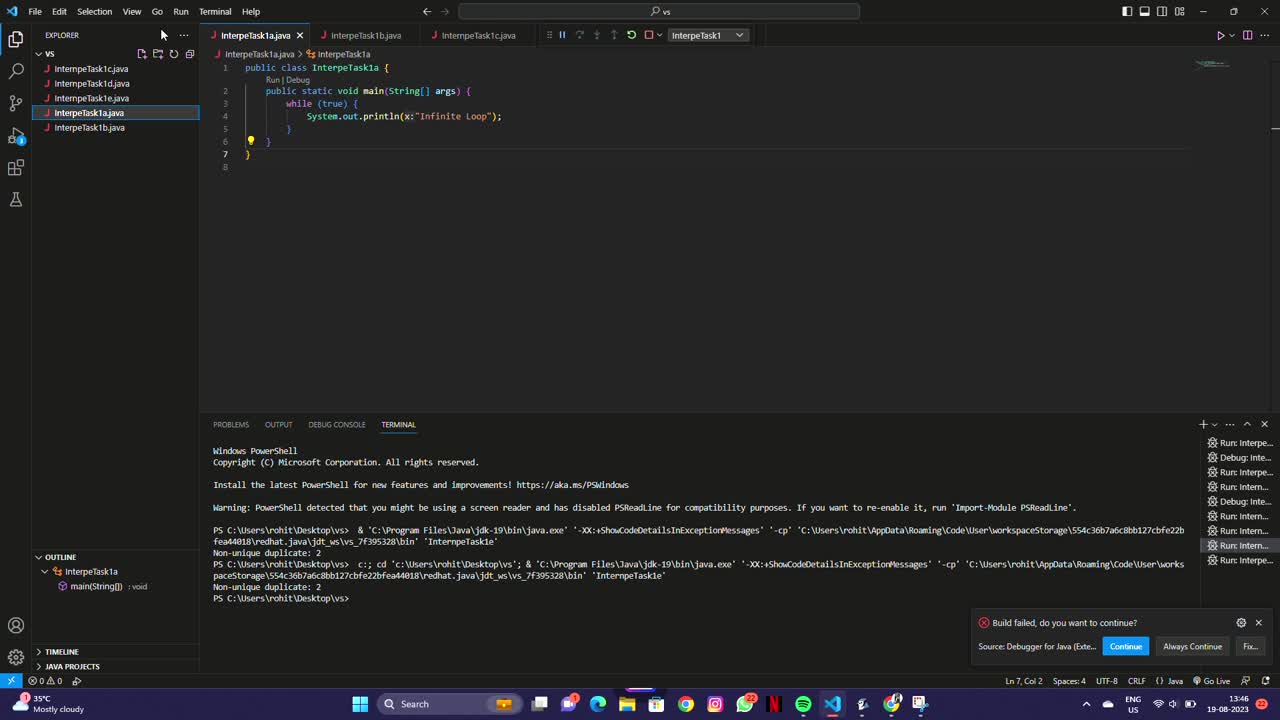 Rohit Kumar Gupta on LinkedIn: #java #programming #internship #internpe Rohit Kumar Gupta on LinkedIn: #java #programming #internship #internpe