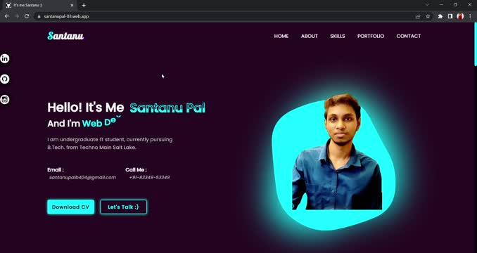 Santanu Pal on LinkedIn: #portfoliowebsite #webdevelopment #webapp #js ... Santanu Pal on LinkedIn: #portfoliowebsite #webdevelopment #webapp #js ...