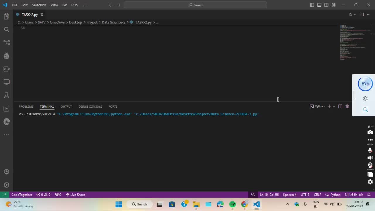 Raunak Kumar on LinkedIn: #datascience #python #internship # ... Raunak Kumar on LinkedIn: #datascience #python #internship # ...