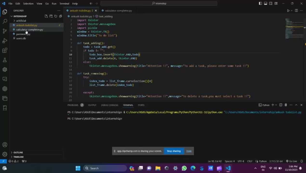ANKUSH BOKADE on LinkedIn: #codsoft #python #intership #demoofcalculator ANKUSH BOKADE on LinkedIn: #codsoft #python #intership #demoofcalculator