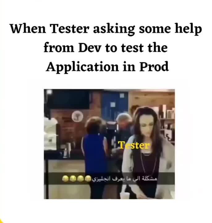 Shoayb Amiruddin Malek on LinkedIn: When Tester asking some help from ... Shoayb Amiruddin Malek on LinkedIn: When Tester asking some help from ...
