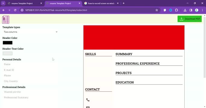 Rohit Tilak on LinkedIn: #html #css #javascript #resumetemplate # ... Rohit Tilak on LinkedIn: #html #css #javascript #resumetemplate # ...