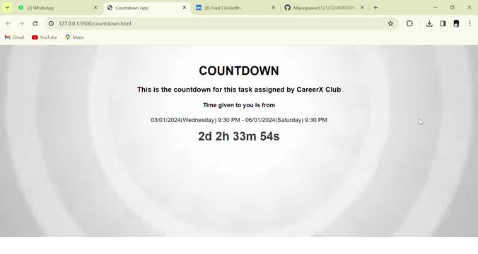 Mayur Pawar on LinkedIn: #careerxchallenge #html #css #javascript # ... Mayur Pawar on LinkedIn: #careerxchallenge #html #css #javascript # ...