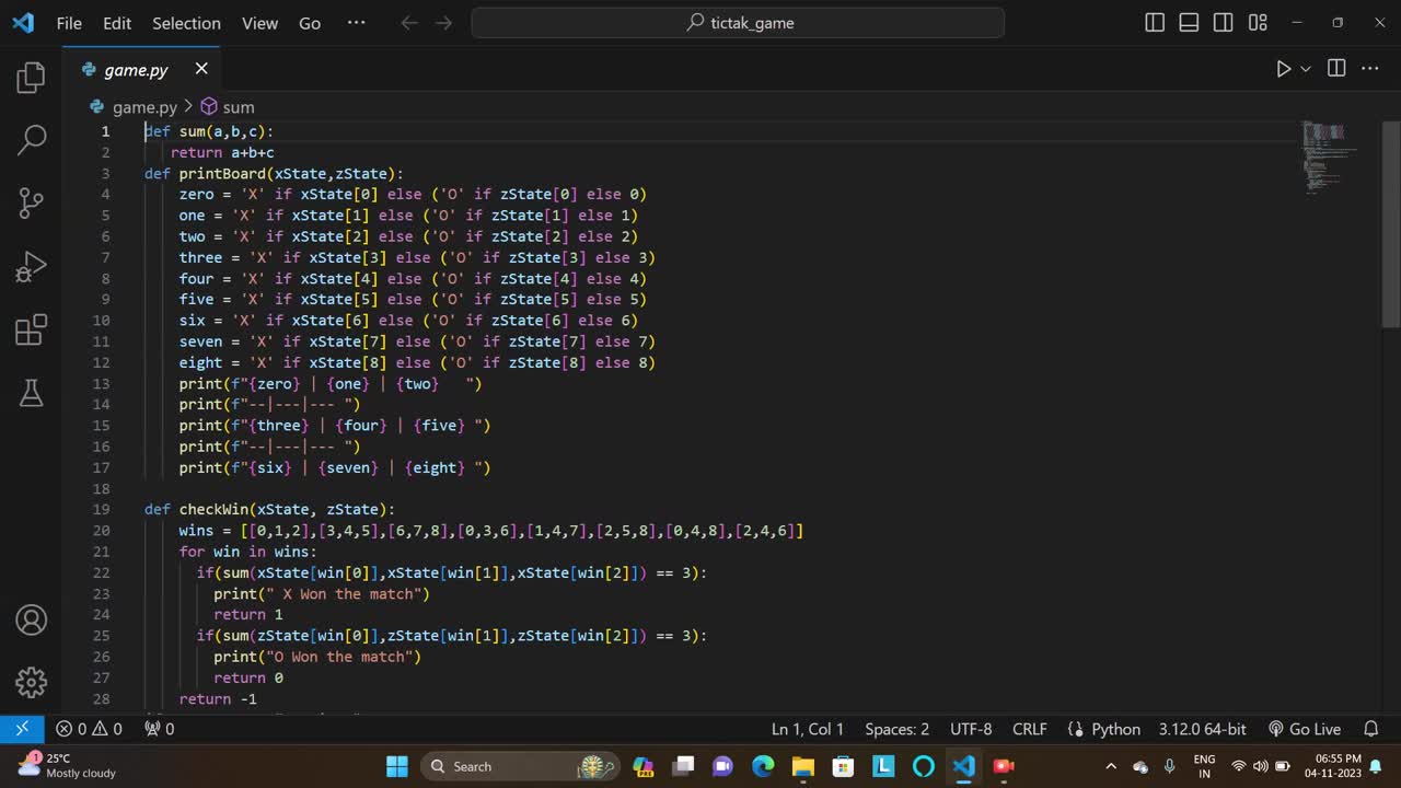 Created Tic-Tac-Toe game in Python | Akanksha Priya posted on the topic ... Created Tic-Tac-Toe game in Python | Akanksha Priya posted on the topic ...