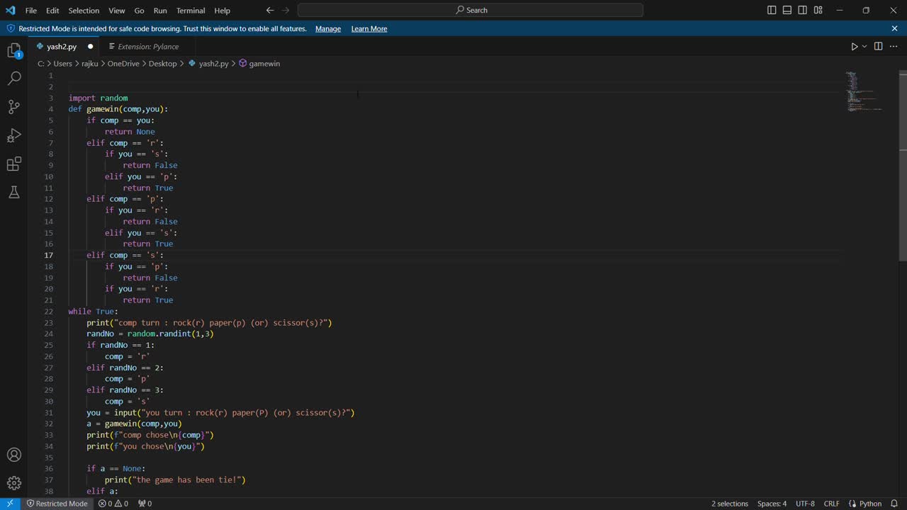 Yash Raj Kumar Patil on LinkedIn: #vscode #codsoft Yash Raj Kumar Patil on LinkedIn: #vscode #codsoft