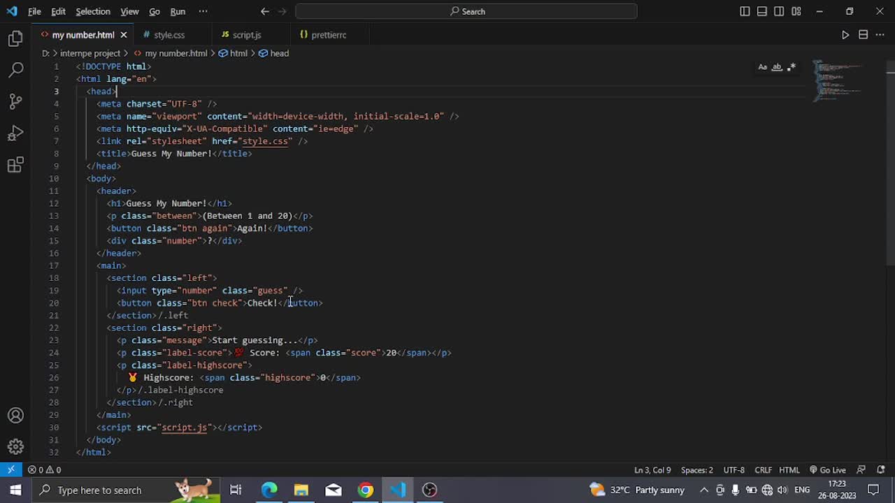 HARDIK DHIMAN on LinkedIn: #internpe #html #css #js HARDIK DHIMAN on LinkedIn: #internpe #html #css #js