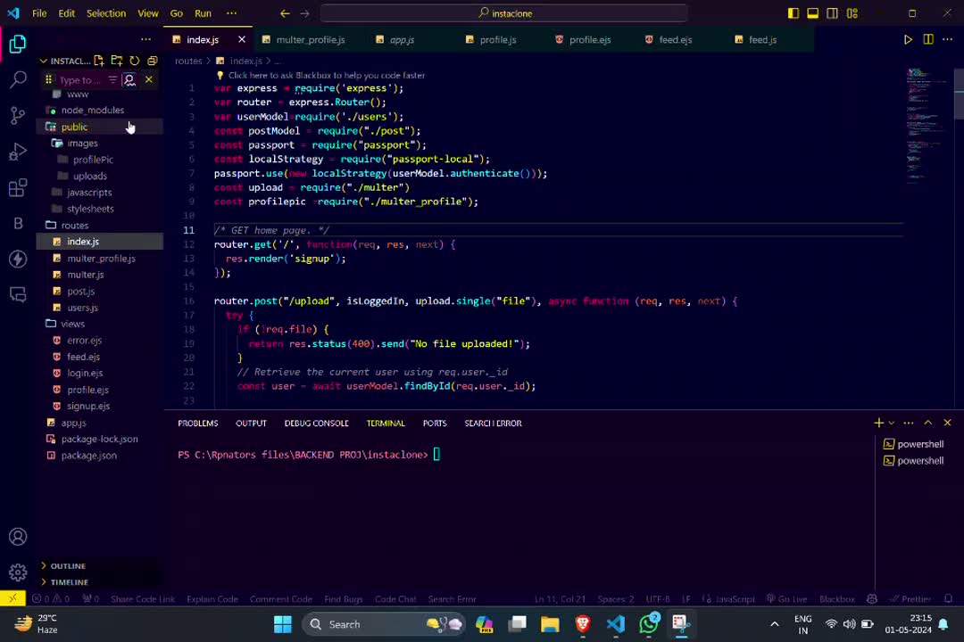 Roshan kumar on LinkedIn: #instagramclone #nodejs #express # ... Roshan kumar on LinkedIn: #instagramclone #nodejs #express # ...