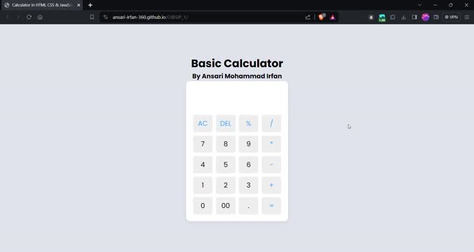 Mohammad Irfan Ansari on LinkedIn: #javascript #calculator #webdev # ... Mohammad Irfan Ansari on LinkedIn: #javascript #calculator #webdev # ...