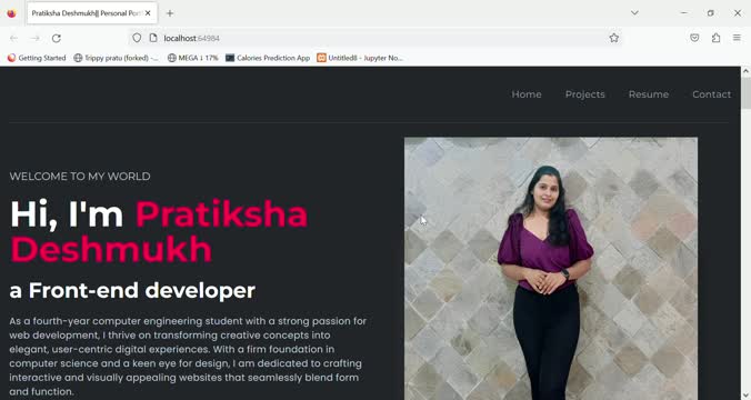 Pratiksha Deshmukh on LinkedIn: #react #portfolio #webdevelopment # ... Pratiksha Deshmukh on LinkedIn: #react #portfolio #webdevelopment # ...
