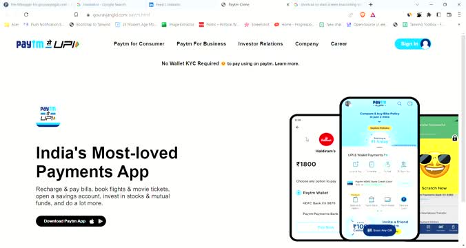 Gourav Jangid on LinkedIn: #paytmclone #webdevelopment #codewithharry # ... Gourav Jangid on LinkedIn: #paytmclone #webdevelopment #codewithharry # ...