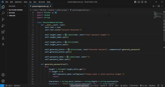 Md Anas on LinkedIn: #task3 #python #pythonprogramming #codsoft Md Anas on LinkedIn: #task3 #python #pythonprogramming #codsoft