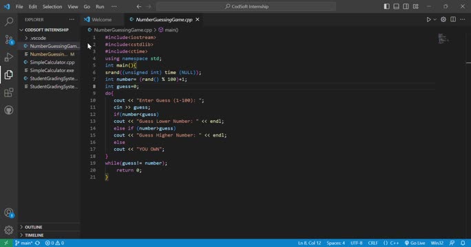 Akash Sarkar on LinkedIn: #connections #c #codsoft #codsoft #c # ... Akash Sarkar on LinkedIn: #connections #c #codsoft #codsoft #c # ...