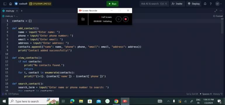 Krish Agarwal on LinkedIn: #codsoft #python #coding #contactbook # ... Krish Agarwal on LinkedIn: #codsoft #python #coding #contactbook # ...