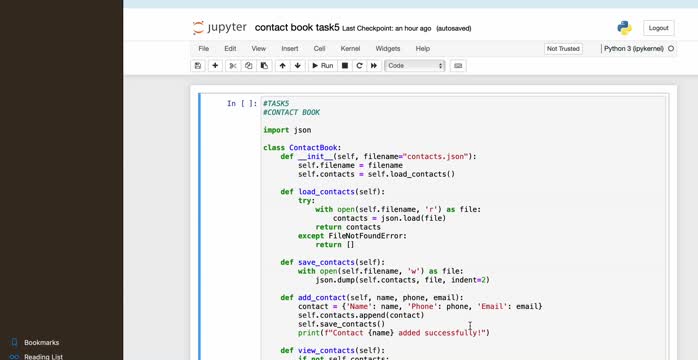 Srishti Pawar on LinkedIn: #codesoft #pythonprogramming #contactbook Srishti Pawar on LinkedIn: #codesoft #pythonprogramming #contactbook