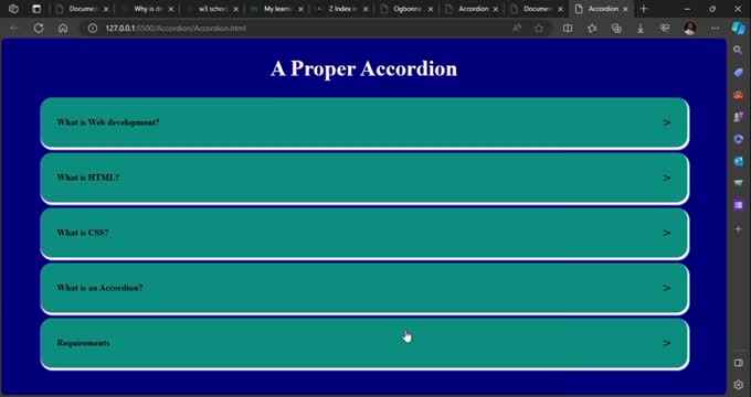 Ogbonna Blessed on LinkedIn: Built an Accordion Menu using HTML, CSS ... Ogbonna Blessed on LinkedIn: Built an Accordion Menu using HTML, CSS ...