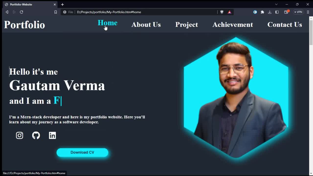 Gautam Verma on LinkedIn: #bharatintern #portfoliowebsite # ... Gautam Verma on LinkedIn: #bharatintern #portfoliowebsite # ...