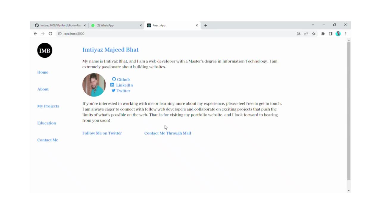 Imtiyaz Bhat on LinkedIn: #html #css #javascript #react # ... Imtiyaz Bhat on LinkedIn: #html #css #javascript #react # ...