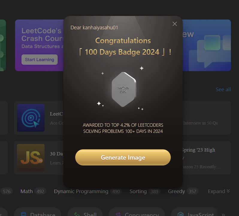 Kanhaiya sahu on LinkedIn: #leetcode #100daysofcode #codingmilestone Kanhaiya sahu on LinkedIn: #leetcode #100daysofcode #codingmilestone