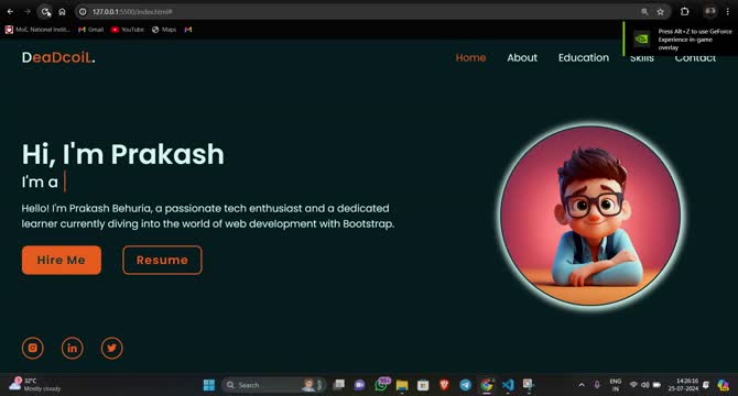 Prakash Behuria on LinkedIn: #portfolio #webdevelopment #milestone # ... Prakash Behuria on LinkedIn: #portfolio #webdevelopment #milestone # ...
