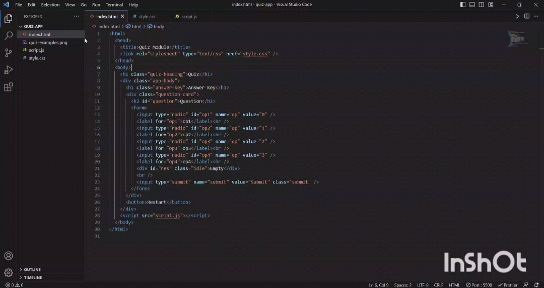 Khushi Jain on LinkedIn: #internpe #html #css #js #internpe #internship Khushi Jain on LinkedIn: #internpe #html #css #js #internpe #internship
