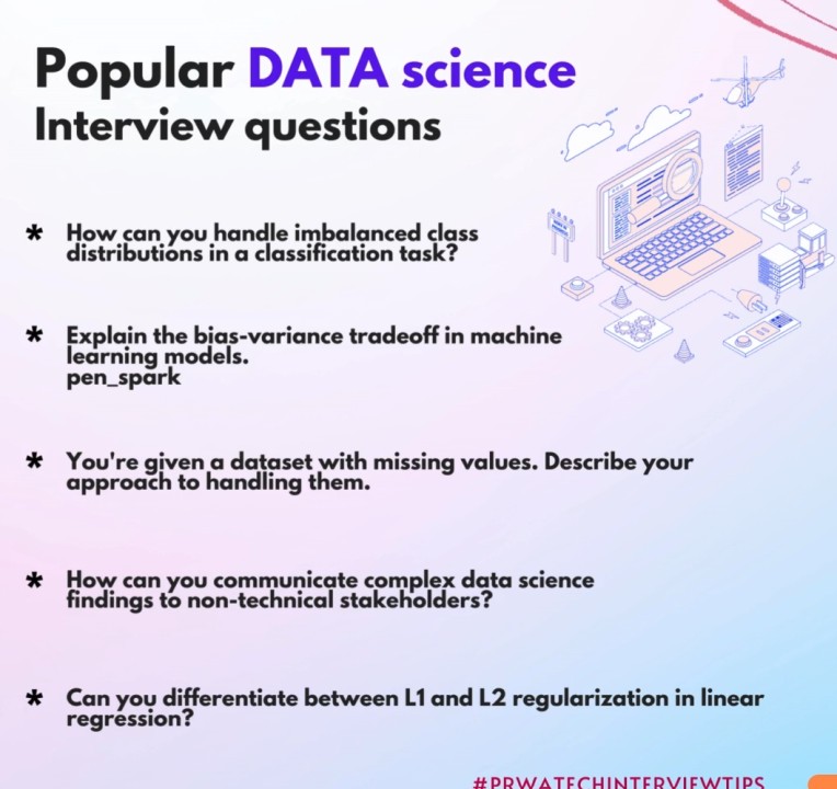 Prwatech on LinkedIn: #datascience #interviewtips #bigdata #prwatech # ... Prwatech on LinkedIn: #datascience #interviewtips #bigdata #prwatech # ...