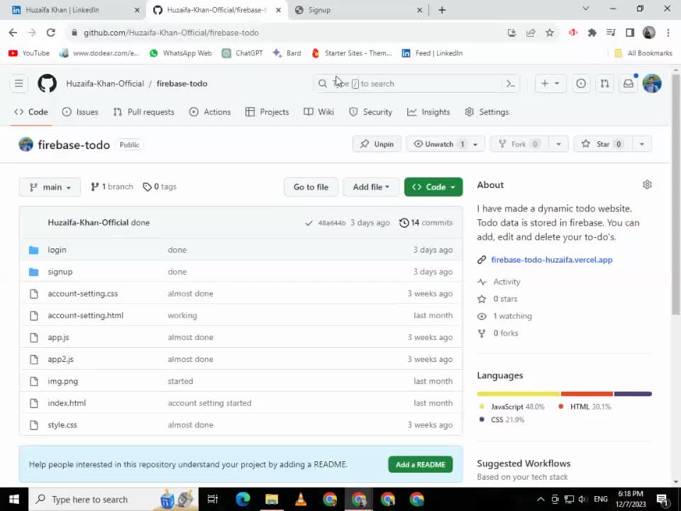 Huzaifa Khan on LinkedIn: #todomanager #productivity #firebase # ... Huzaifa Khan on LinkedIn: #todomanager #productivity #firebase # ...