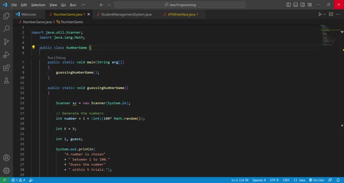 Pragyan Mishra on LinkedIn: #codsoft #codsoftinternship #javaprogramming Pragyan Mishra on LinkedIn: #codsoft #codsoftinternship #javaprogramming