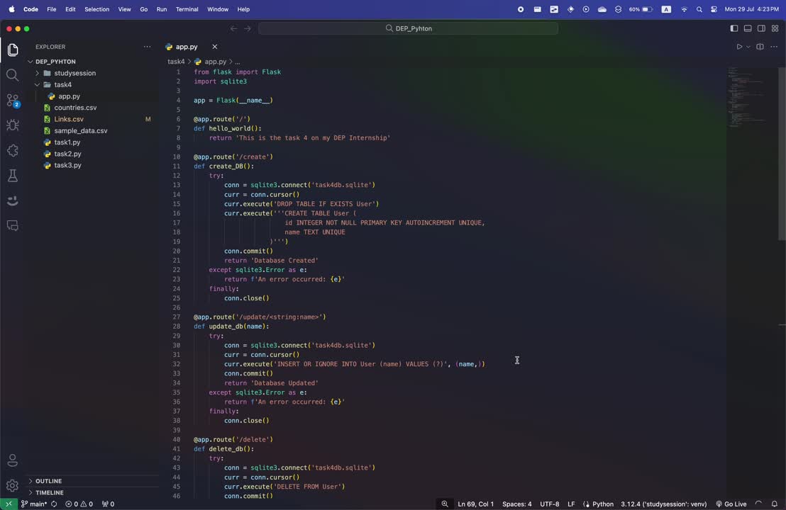 Muhammad Hassaan on LinkedIn: #python #flask #sqlite #webdevelopment # ... Muhammad Hassaan on LinkedIn: #python #flask #sqlite #webdevelopment # ...