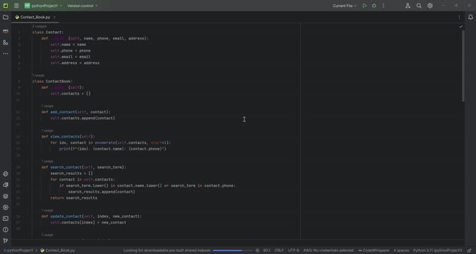 Jay Veer Singh on LinkedIn: #python #pythonprogramming #contactbook # ... Jay Veer Singh on LinkedIn: #python #pythonprogramming #contactbook # ...