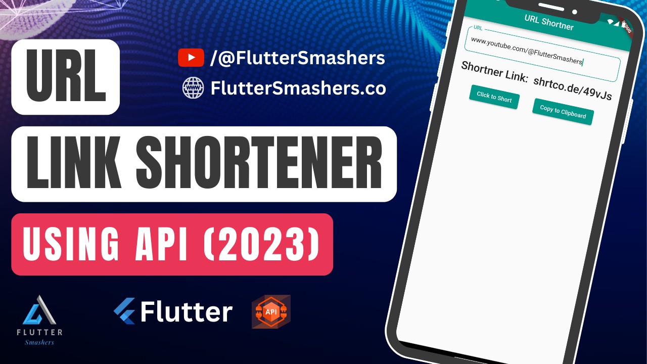 Flutter Smashers on LinkedIn: URL Link Shortener App in Flutter (2023 ... Flutter Smashers on LinkedIn: URL Link Shortener App in Flutter (2023 ...