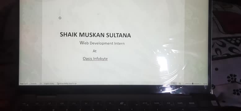 Shaik Muskan sultana on LinkedIn: #webdevelopment #oasisinfobyte # ... Shaik Muskan sultana on LinkedIn: #webdevelopment #oasisinfobyte # ...
