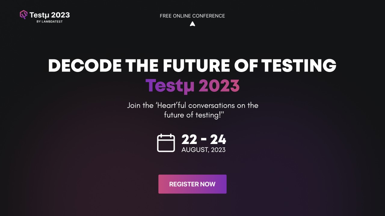 Pranav Gupta on LinkedIn: TestMuConf 2023 Pranav Gupta on LinkedIn: TestMuConf 2023