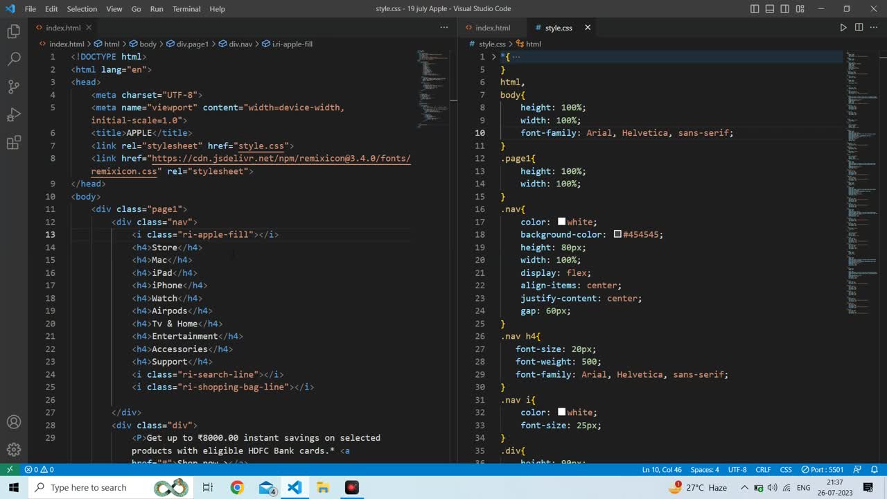 Vanshika Nema on LinkedIn: #apple #html #css #frontenddeveloper Vanshika Nema on LinkedIn: #apple #html #css #frontenddeveloper